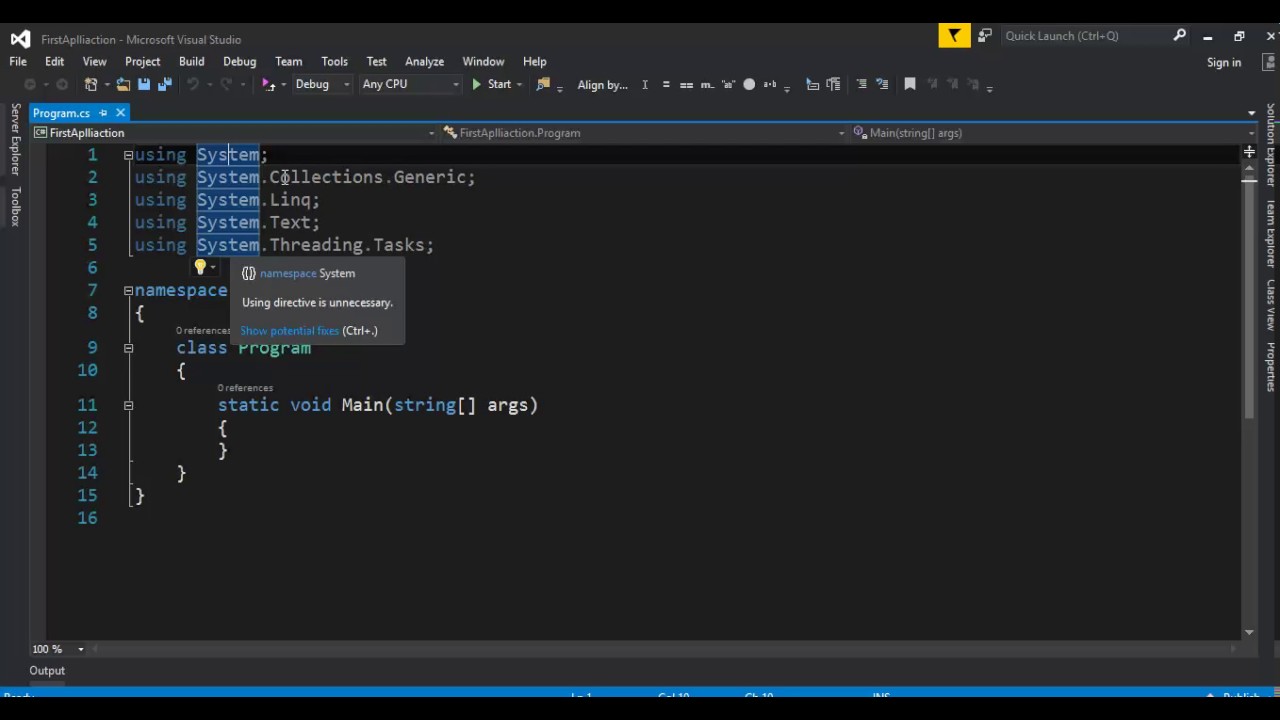 Lab1-NameSpace in C#