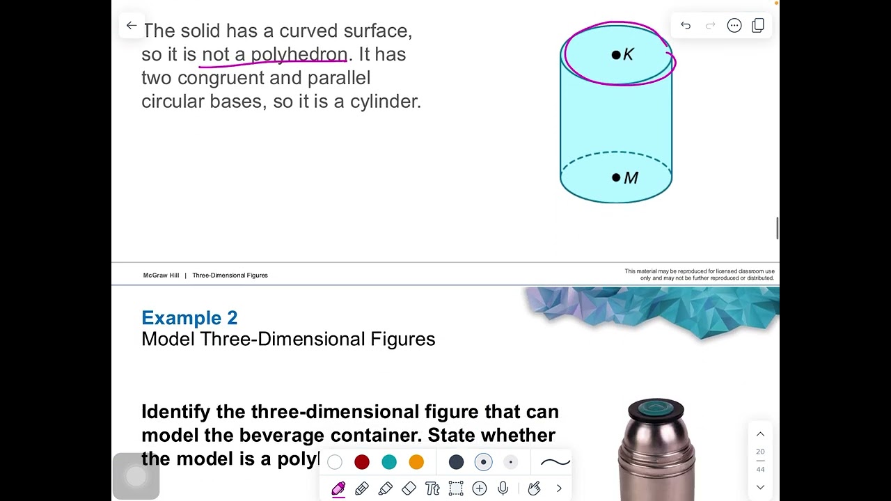 2-5 Three Dimensional Figures