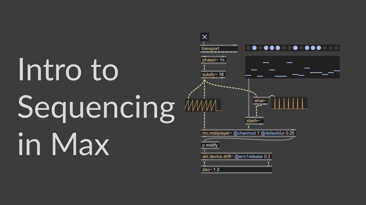 Making a basic sequencer in Max MSP (2025 version)