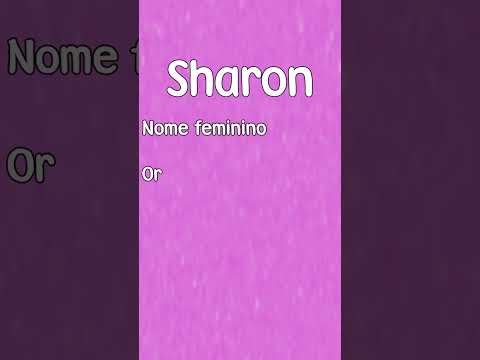 SHARON - SIGNIFICADO E ORIGEM DO NOME [SHORTS]