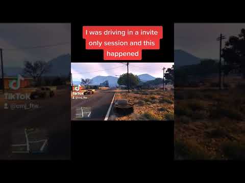 I was driving in a invite only session and this happened! GTA 5 Online! 😢