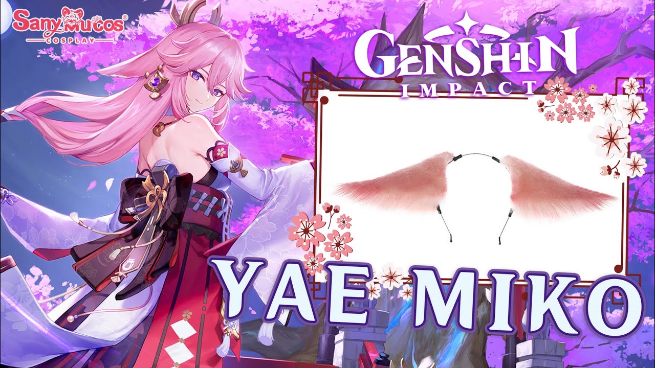 【SanyMuCos】Genshin Impact Yae Miko Ears Cosplay Props Detail Show