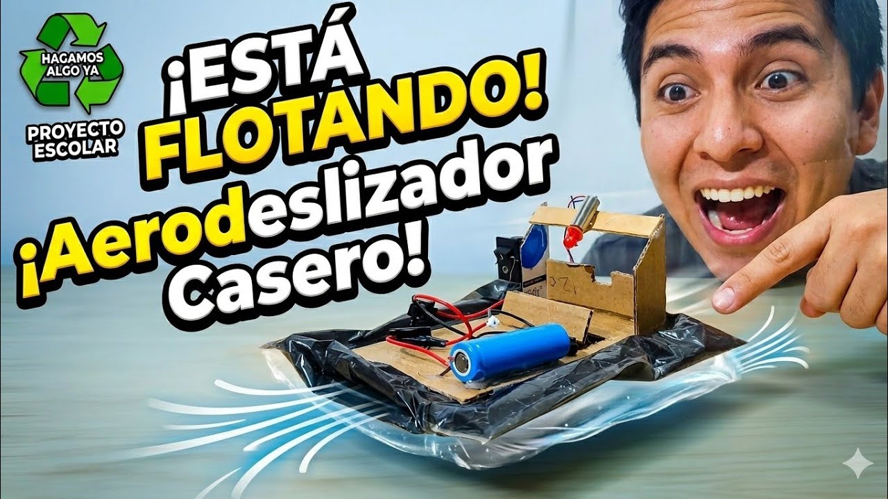Maqueta de AERODEALIZADOR ELÉCTRICO rapido, fácil y con materiales reciclados