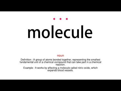 How to pronounce molecule - Vocab Today