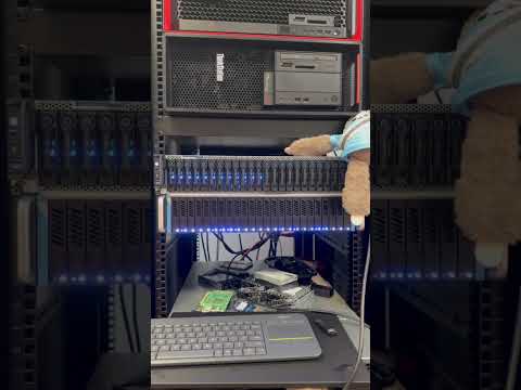 Added 24 30.62TB SSDs to the QCT server via JBOF. Had more but started losing server lanes like USB
