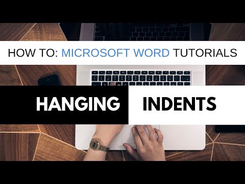 How to Hanging Indent in MS Word