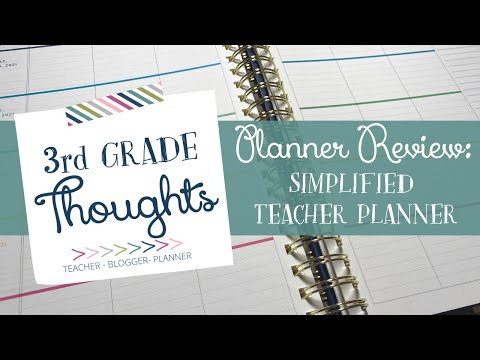Simplified Teacher Planner Walkthrough