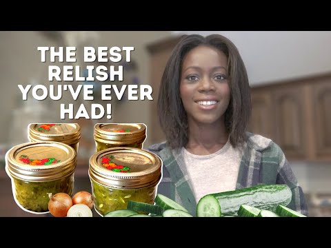 How To Make Sweet Cucumber Relish | The Best Relish Recipe! Preserving & Canning 101