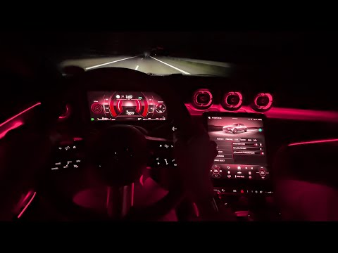 2025 Mercedes CLE 200 | POV Night Drive | No Speed Limit Autobahn | Ambient Lighting
