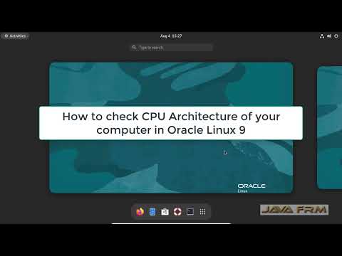 How to find CPU Architecture on Oracle Linux 9