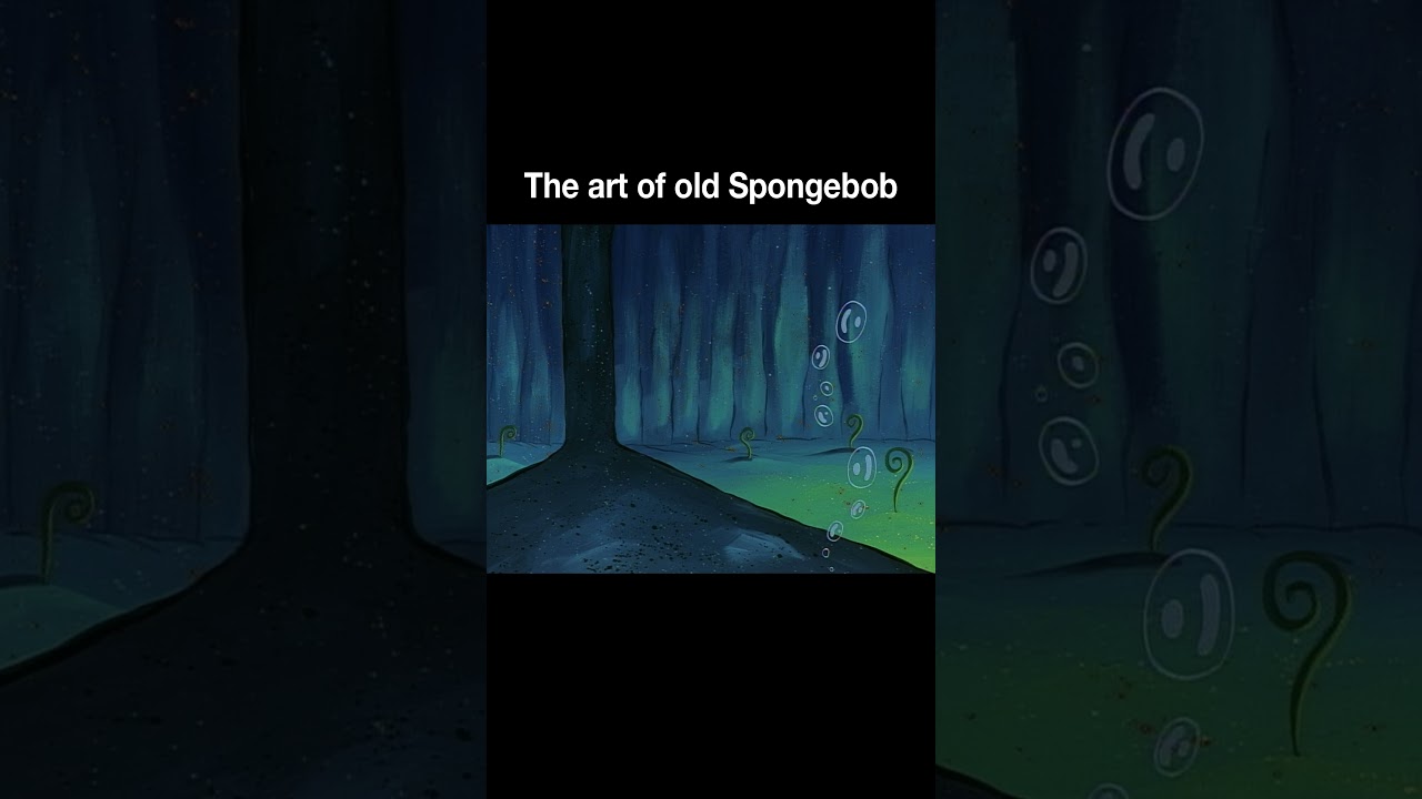 art of old spongebob