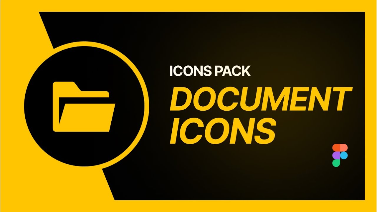 Figma Iconography Tutorial: Documents | Folder | Files icons design in figma based on icons template