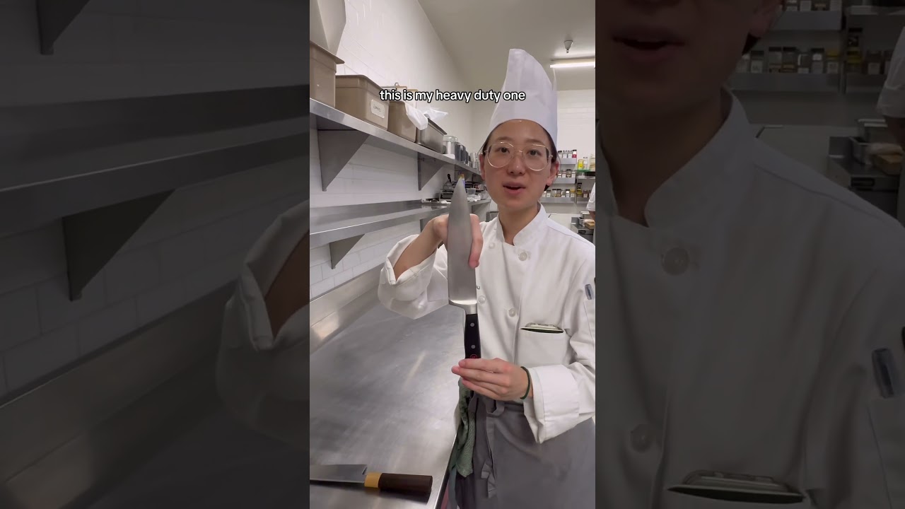 what knives do professional chefs use? #shorts