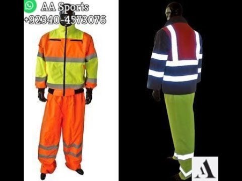 Hi-Vis Safety Vest Reflective Driving Jacket Worker Night Security Waistcoat Set