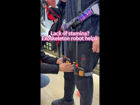 Exoskeleton robot assists mountain climbers in China's Mount Tai