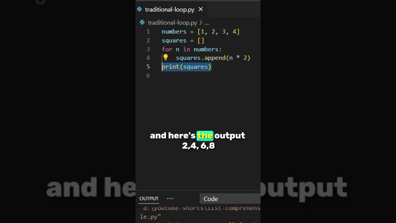 Python List Comprehensions in 60 seconds