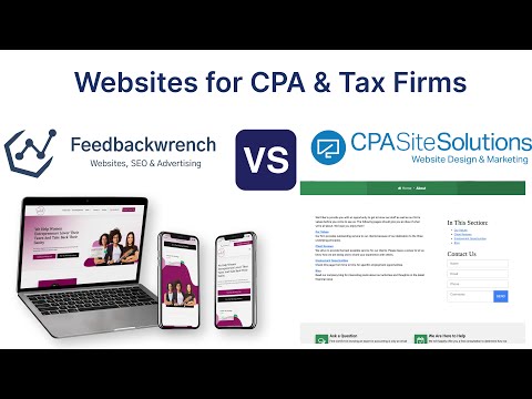 Feedbackwrench vs. CPA Site Solutions Websites & Web Design for CPA Firms, Tax Firms, Accountants