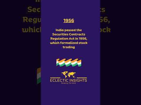 Indian Stock Market timeline since Independence !!