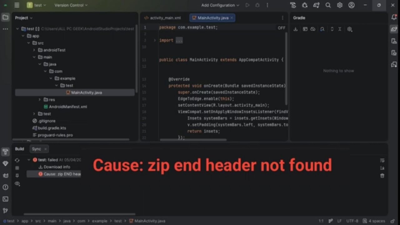 Android Studio Errors After Install? (Zip Header Not Found Fix + More)