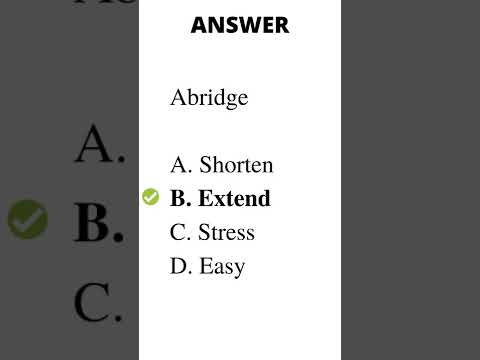 Abridge #shorts #short #antonyms #opposite