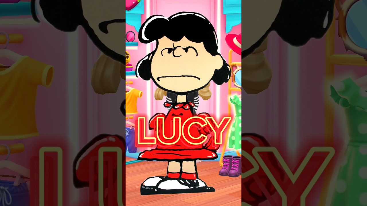 Lucy van Pelt makeover_My talking Angela 2 #cosplay #trending #shorts