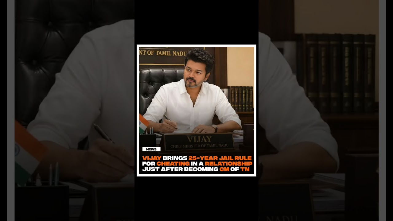 Thalapathy Vijay’s Viral CM Edit Sparks Massive Buzz Across Tamil Nadu Fans Vijay CM Viral Edit