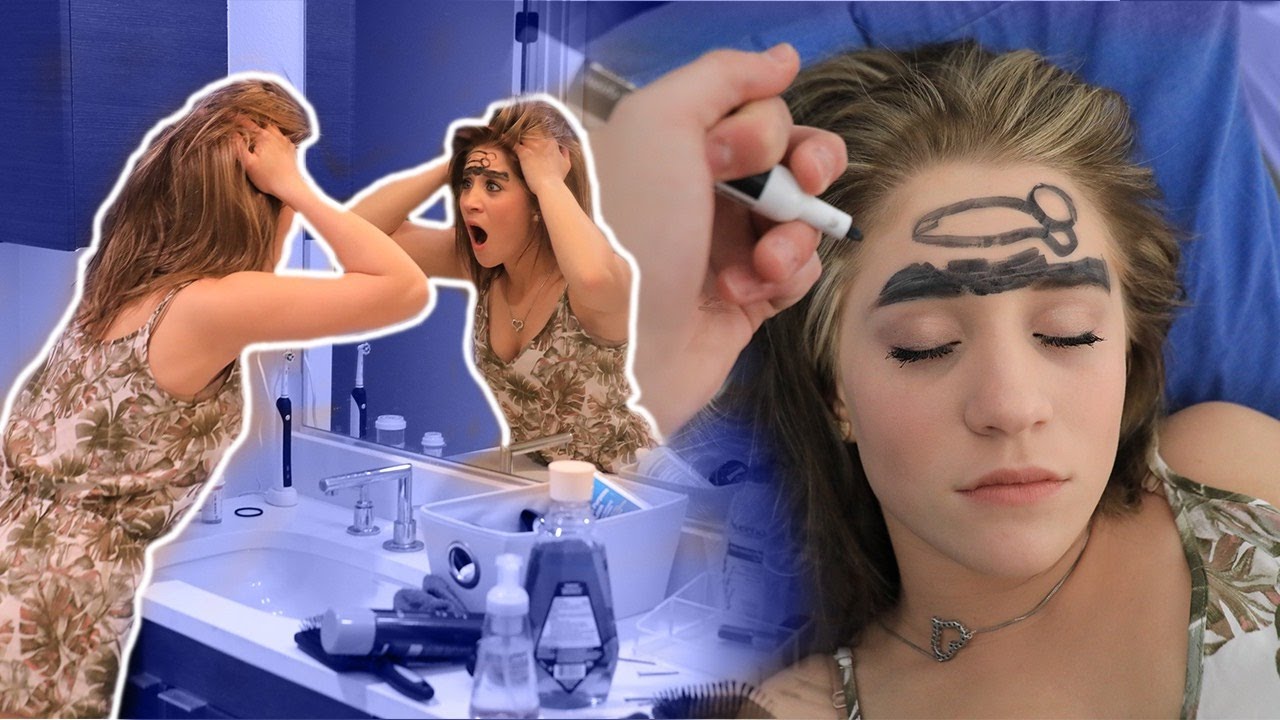 PERMANENT MARKER PRANK ON GIRLFRIEND! (PUBLIC EMBARRASSMENT)