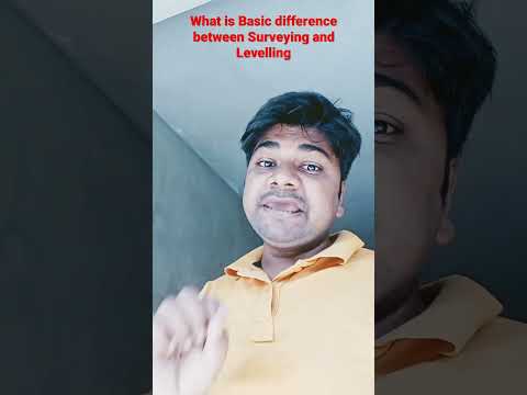 What is Basic Difference between Surveying and Levelling #learningciviltechnology