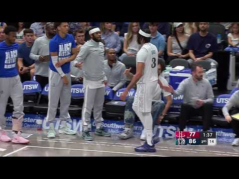 Anthony Davis heads to locker room after injury in Mavericks debut | NBA on ESPN