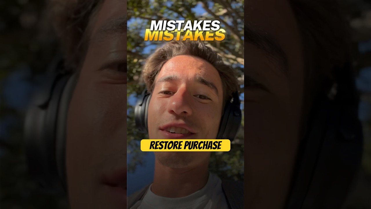 Never make this Mistake when using Restore Purchase in iOS #xcode #vibecoding #reactnative