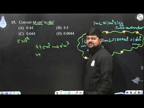 Convert 44 cm3 to dm3....