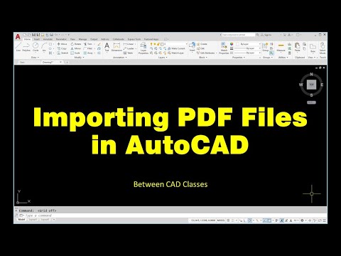 Importing PDF Files in AutoCAD