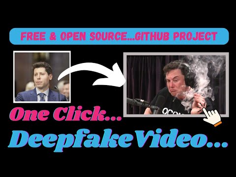 One Click Deepfake Video & Face Swap GitHub Project | Deepfake Tutorials