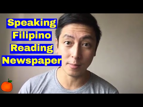 Speaking Filipino Reading Newspaper