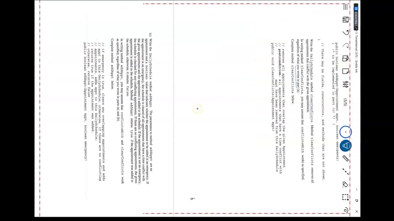 AP Computer science FRQ - ArrayList - 3 TimeInterval