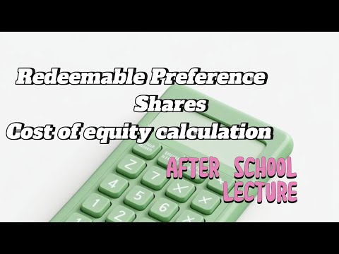 How to calculate redeemable Preference shareholders equity| Example | Financial calculator