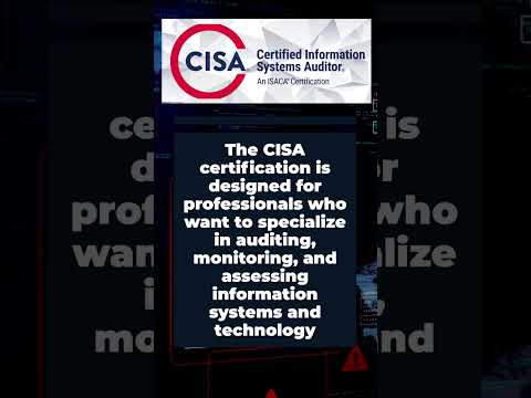 CISA: The Certification for Information Systems Auditors 🕵️♂️🔍