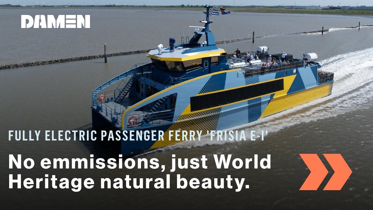 Germany's first seagoing fully electric ferry 'Frisia E-l' | Damen