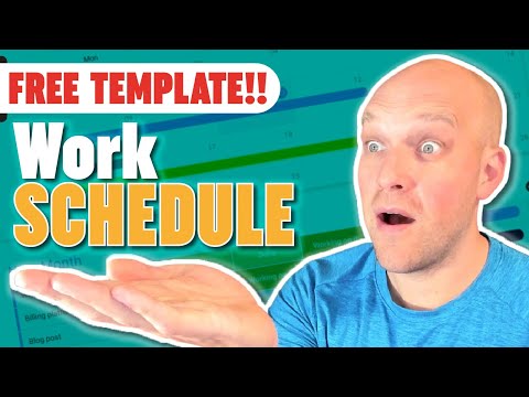 Work Schedule (Free Template)
