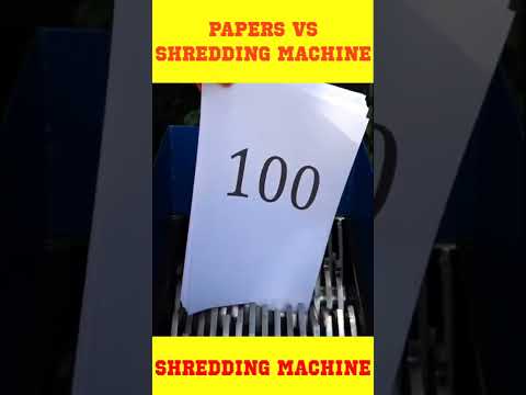 Paper Vs Shredding Machine #shorts #facts