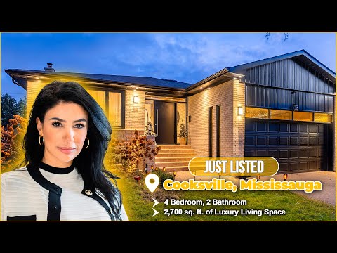 Luxury Home in Cooksville, Mississauga Priced to Sell! 4 Bed, 2 Bath Book Your Private Tour Today!