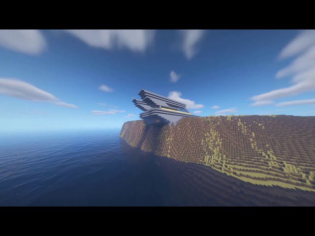 Modern Coastal House Exterior Minecraft Map