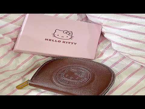 Kawaii Cartoon HELLO KITTY Retro Card Bag Girls Fashion Zipper ID Bag Storage Bag Lightwei