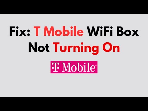 How to Fix T Mobile WiFi Box Not Turning On