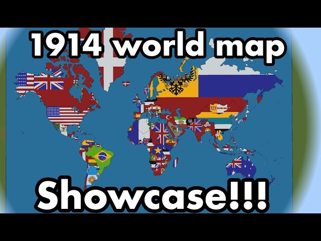 1914 world flag map Minecraft Map