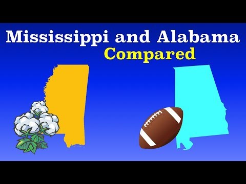 Alabama and Mississippi Compared