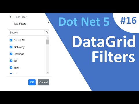 Learn ASP NET Core Blazor | Datagrid Filters - Mind Luster