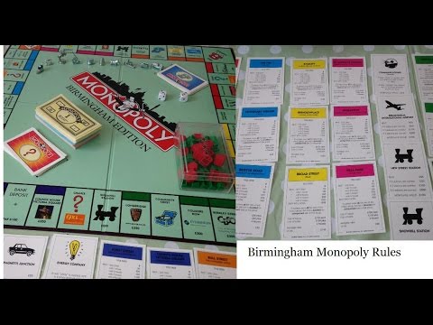 Monopoly Birmingham Edition Board Game Rules Instructions & How To Play