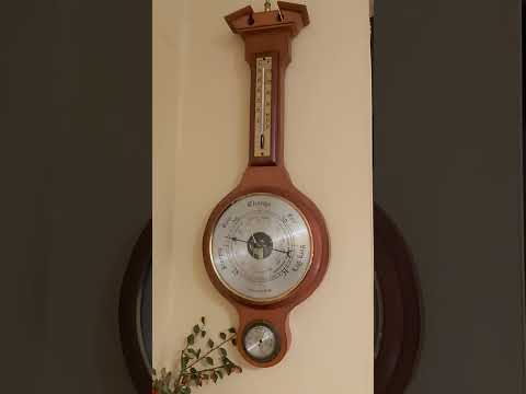 good to know about the weather have barometer in our kitchen.#barometer #weather #antique #rain