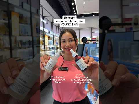 Skincare for young skin 🫶 #skincare #skincaretips #skincareforteenagers #sephora #catherinemaaaae